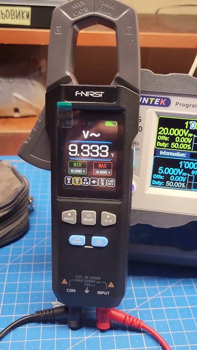 FNIRSI DMC100 True RMS проверка на разных частотах, сигналах - YouTube