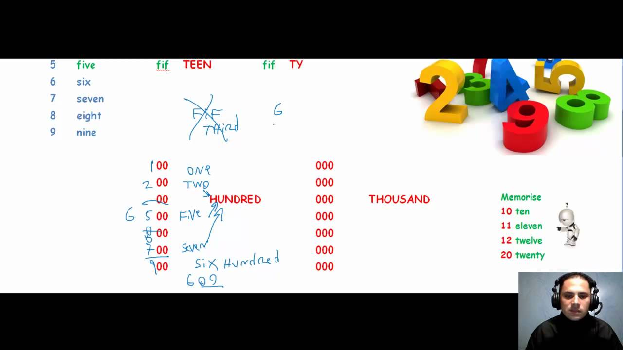 numbers explicacion en español - YouTube