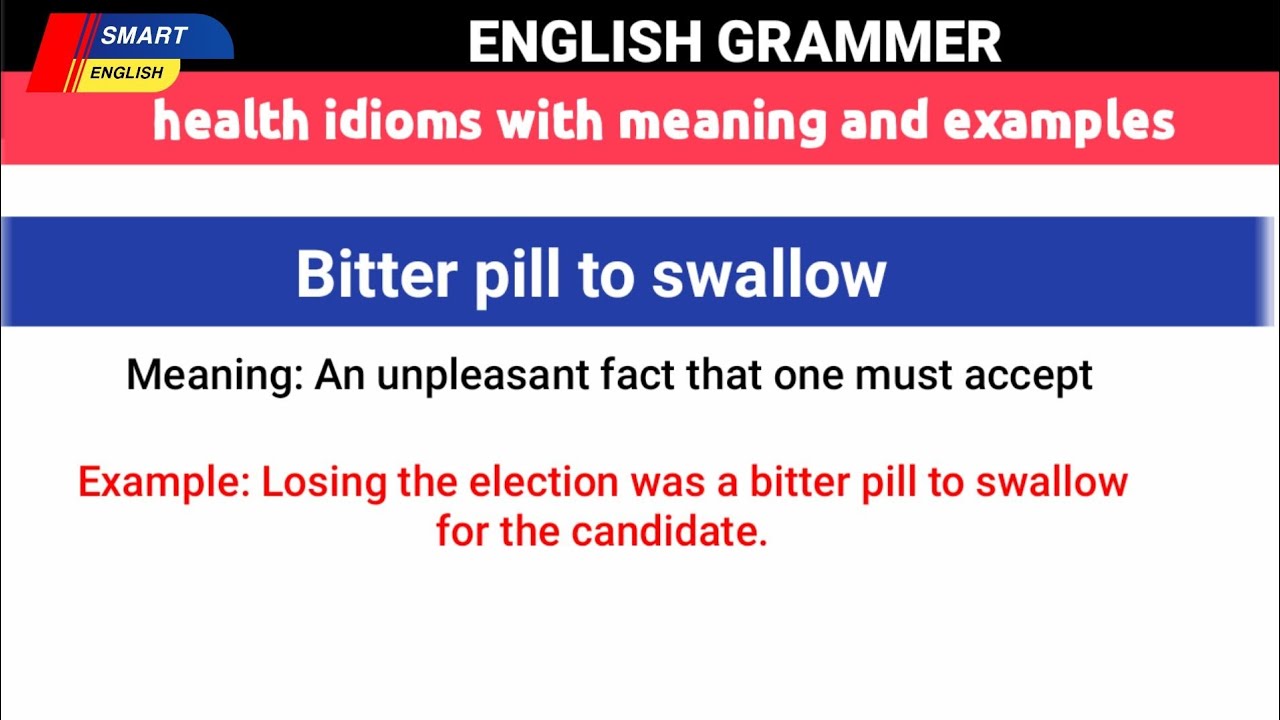 health idioms with meaning and examples || idioms || smart English pk ...