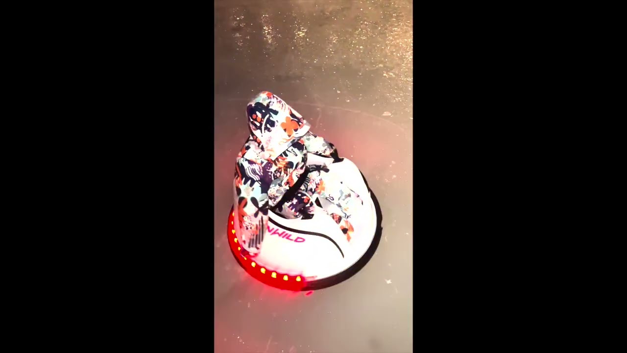 Toddler Drives Homemade Mini 'Zamboni' on Backyard Ice Rink - YouTube