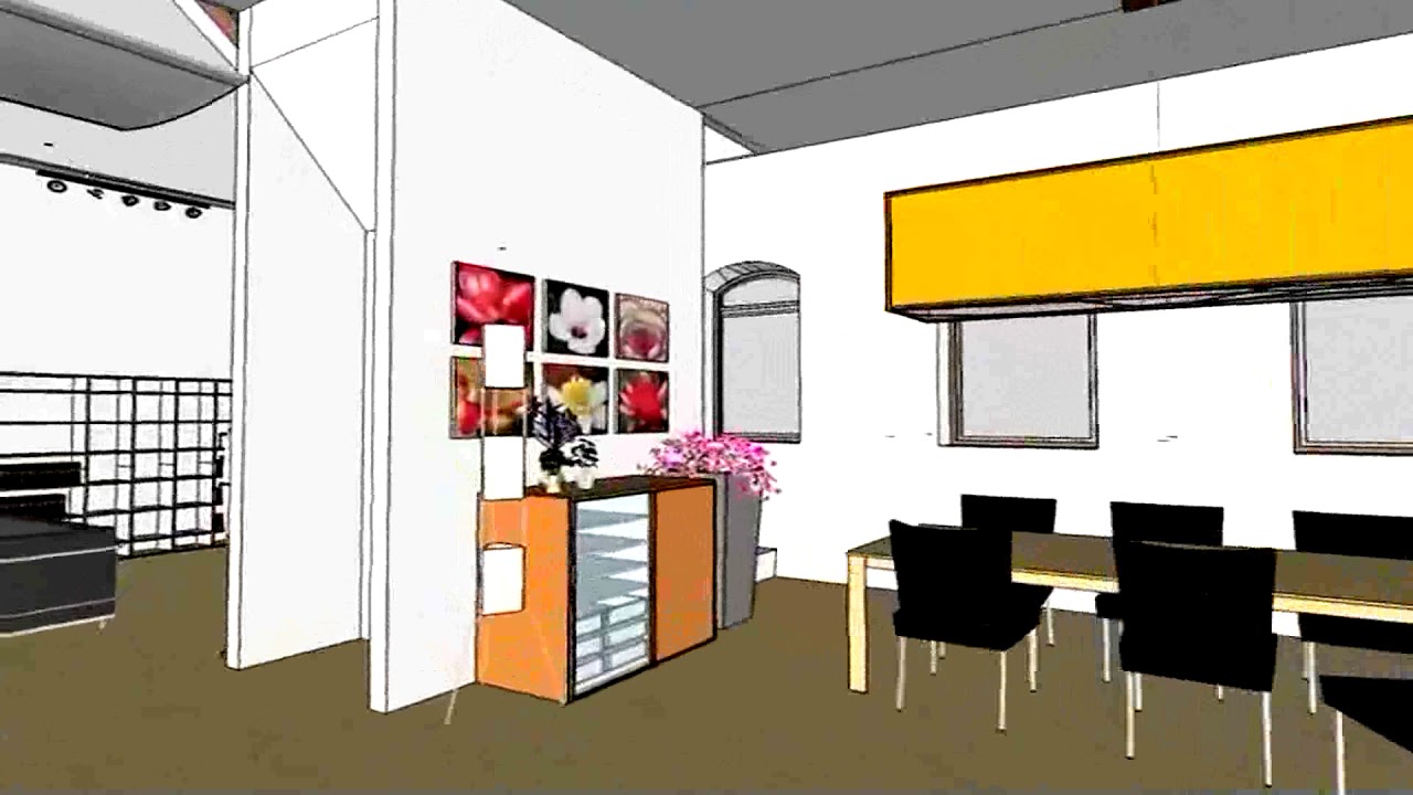 3D SketchUp model sample - YouTube