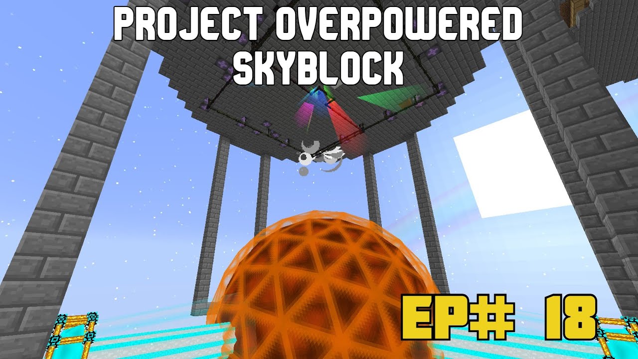 Storage of Insane Power Generation with Draconic Evolution | Project Overpowered Skyblock #18 ...