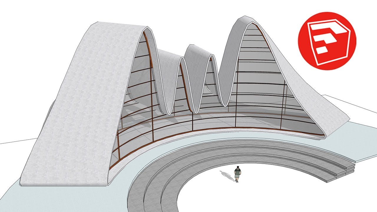 TUTORIAL - MODELING with ShapeBender, Curviloft, Toolbar, FredoPushPull ...