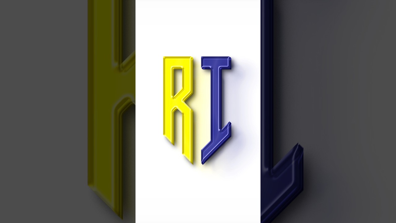 R+I logo design | adobe illustrator tutorial | #shortstutorial # ...