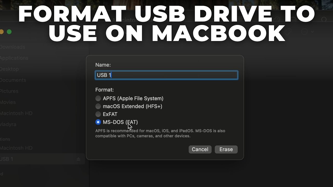 Format a USB Drive form Mac - How to Format USB Flash Drive to Use on ...