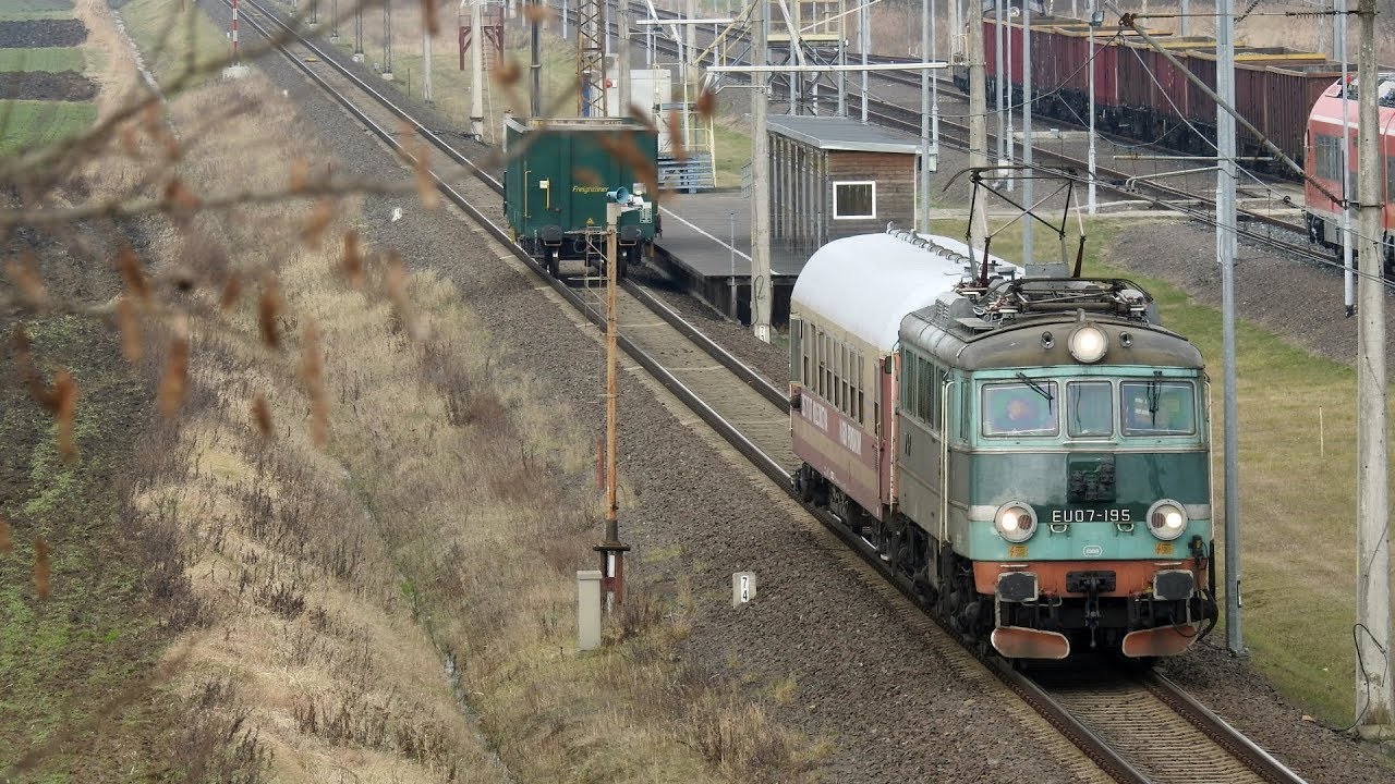 EU07-195 na testach węglarki Freightlinera. +RP1 - YouTube