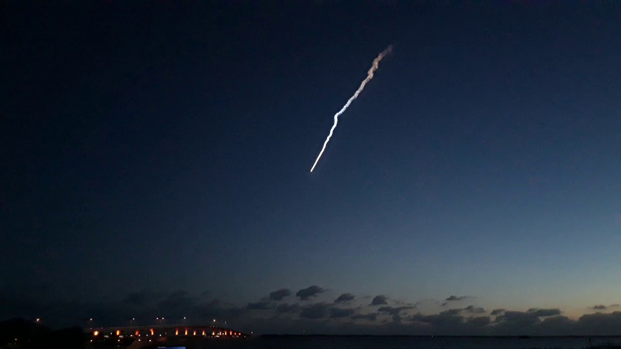 Boeing Rocket Launch Test Flight viewed from Space View Park - YouTube