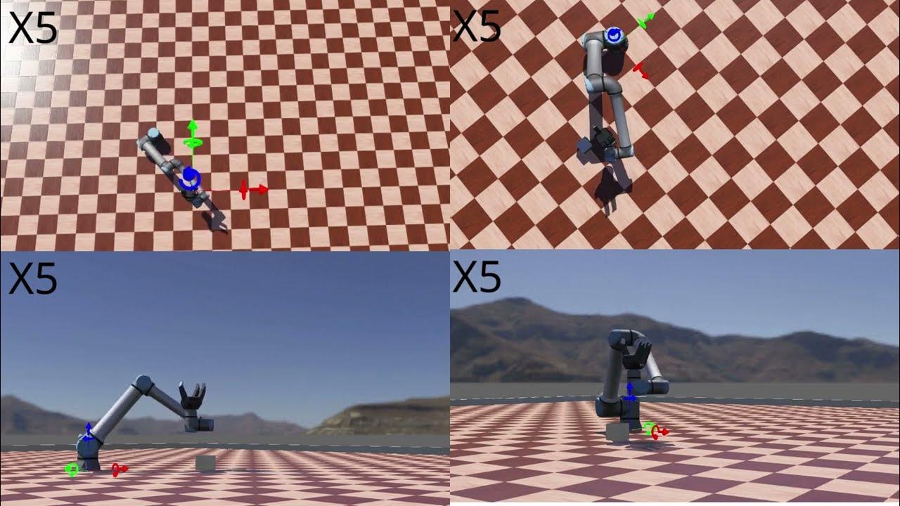 Demo Kinematic for Ur10e with Webots - YouTube