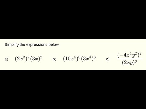 Simplify Exponents - Grade 9 - YouTube
