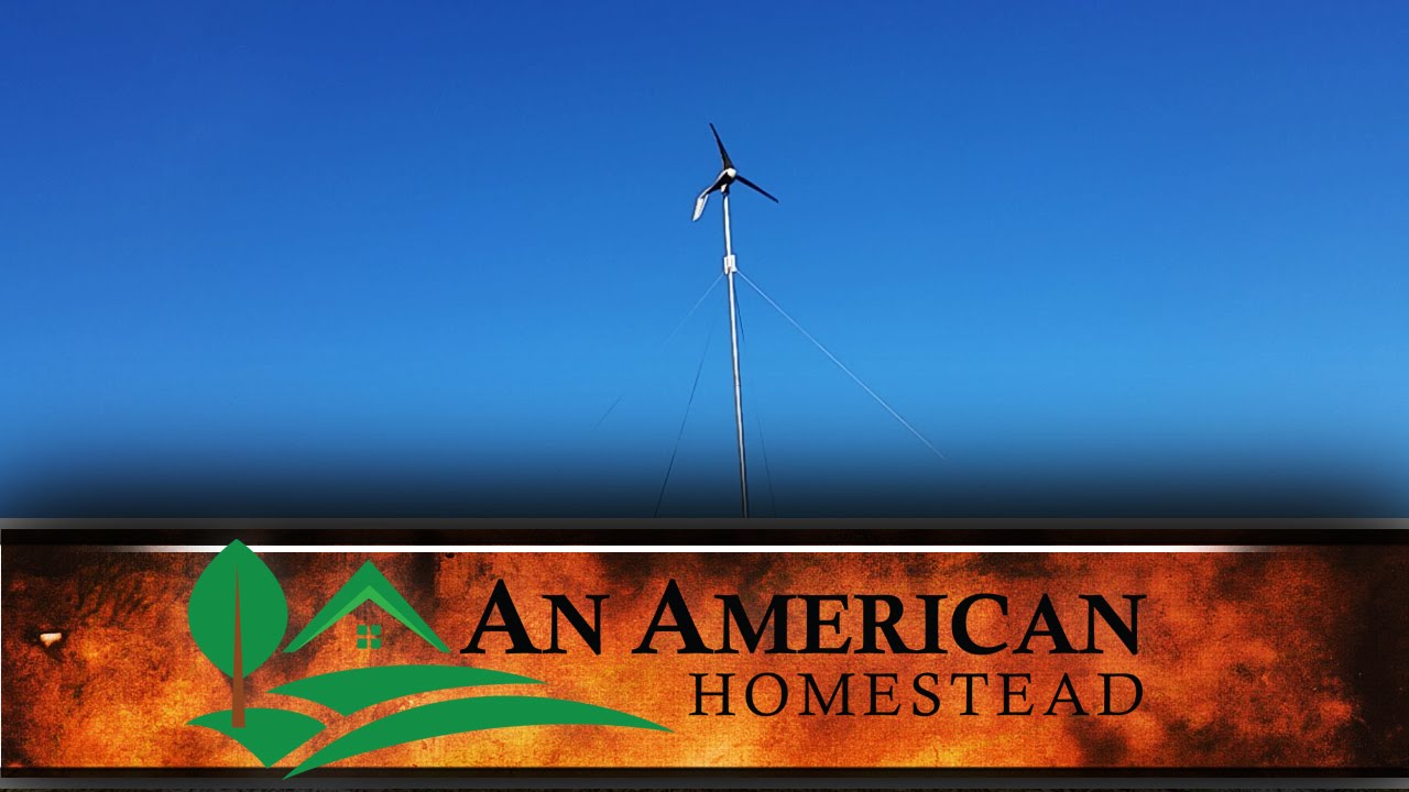 Primus Air 40 Wind Turbine Install - An American Homestead - YouTube