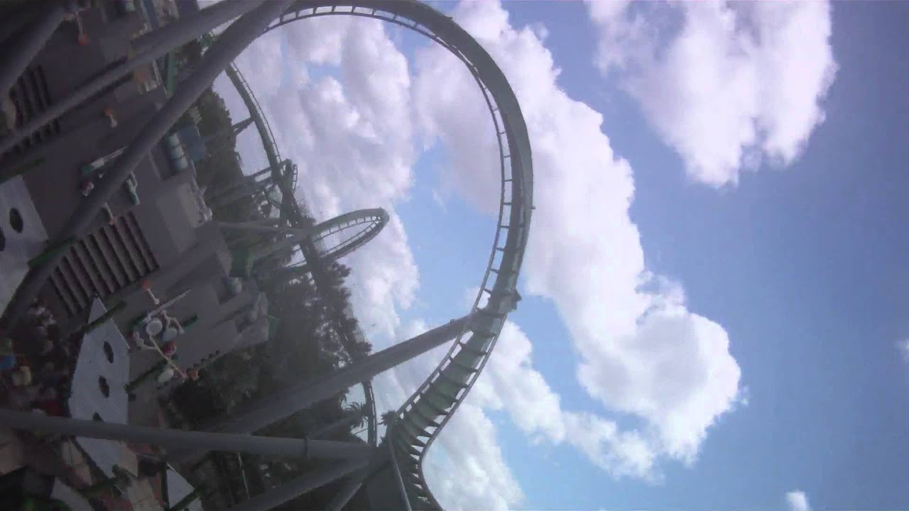 Hulk Roller Coaster (Front Row) - Universal Studios Orlando Florida ...