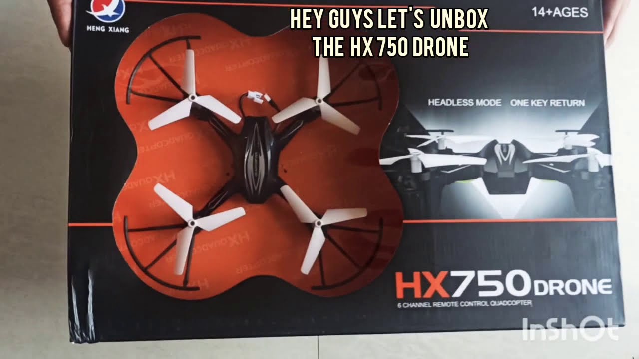 Unboxing of hx750 drone | 6 channel Quadcopter - YouTube