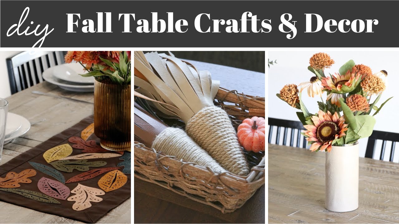DIY Fall Table Decorating & Crafts with DOLLAR TREE! - YouTube