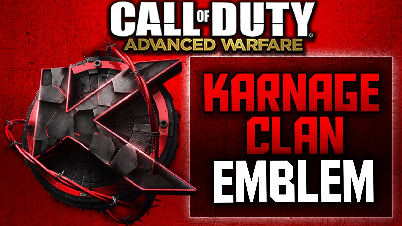 Advanced Warfare - How To Make "KARNAGE Clan" Logo on Emblem Editor ...
