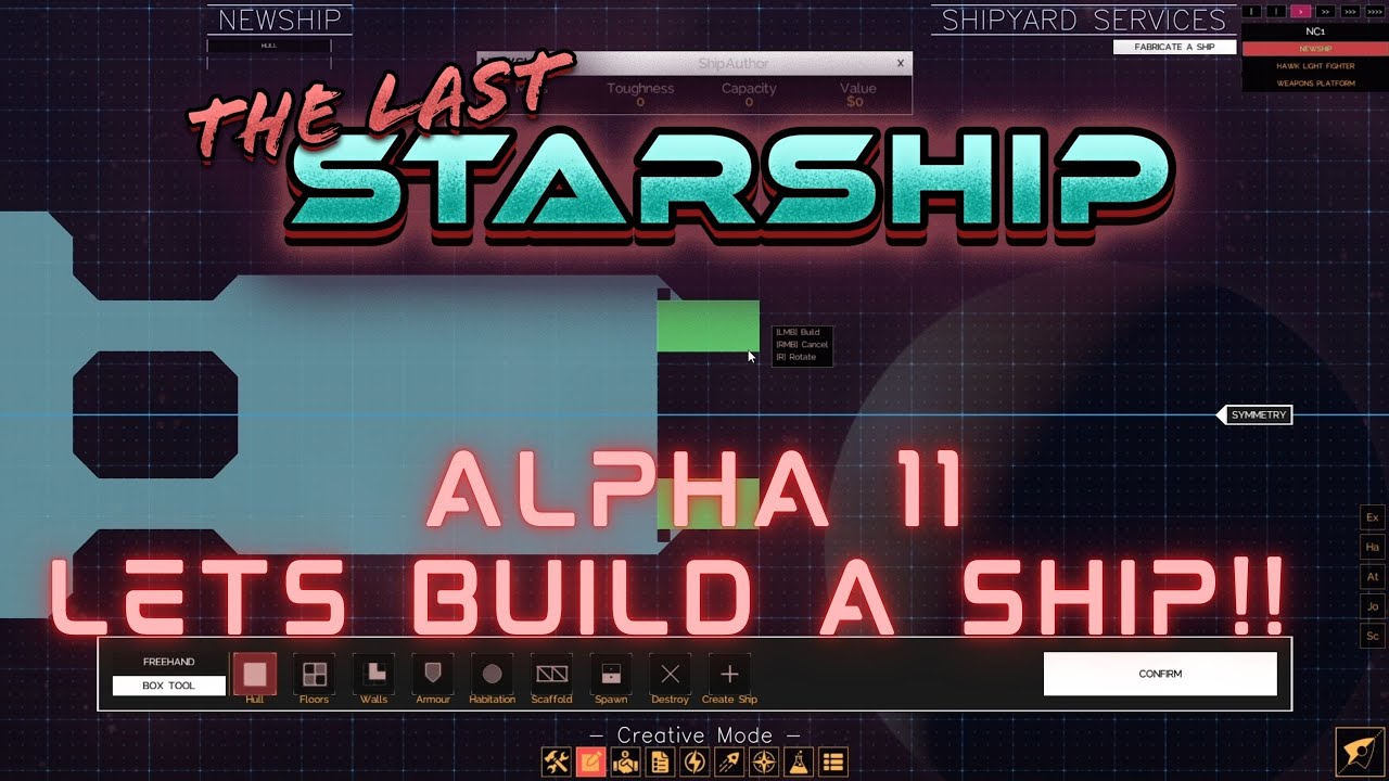 Lets build a new ship!! The Last Starship Alpha 11d! - YouTube