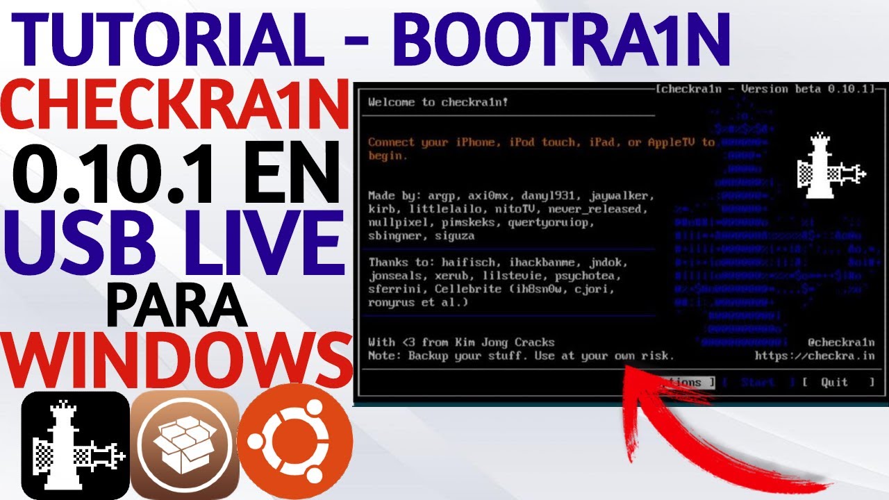 TUTORIAL- Run BootRa1n Checkra1n 0.10.1 En USB Live Para Windows ...