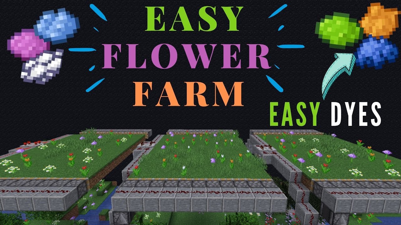 Flower Farm Minecraft 1.16 - [Fast] [New 2020] - YouTube