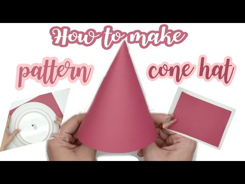 How to make pattern cone hat . DIY party hat . | CHIRA Design | EP. 105