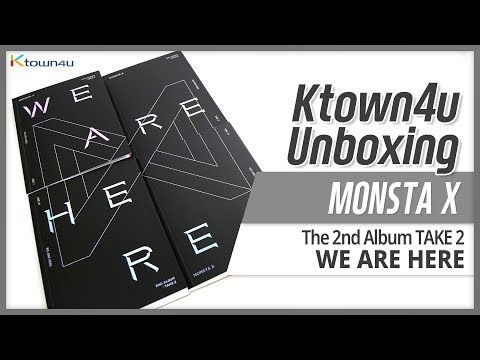 Unboxing MONSTA X 2nd album Take 2 [WE ARE HERE] モンスター·エックス 몬스타엑스 언박싱 Kpop Ktown4u