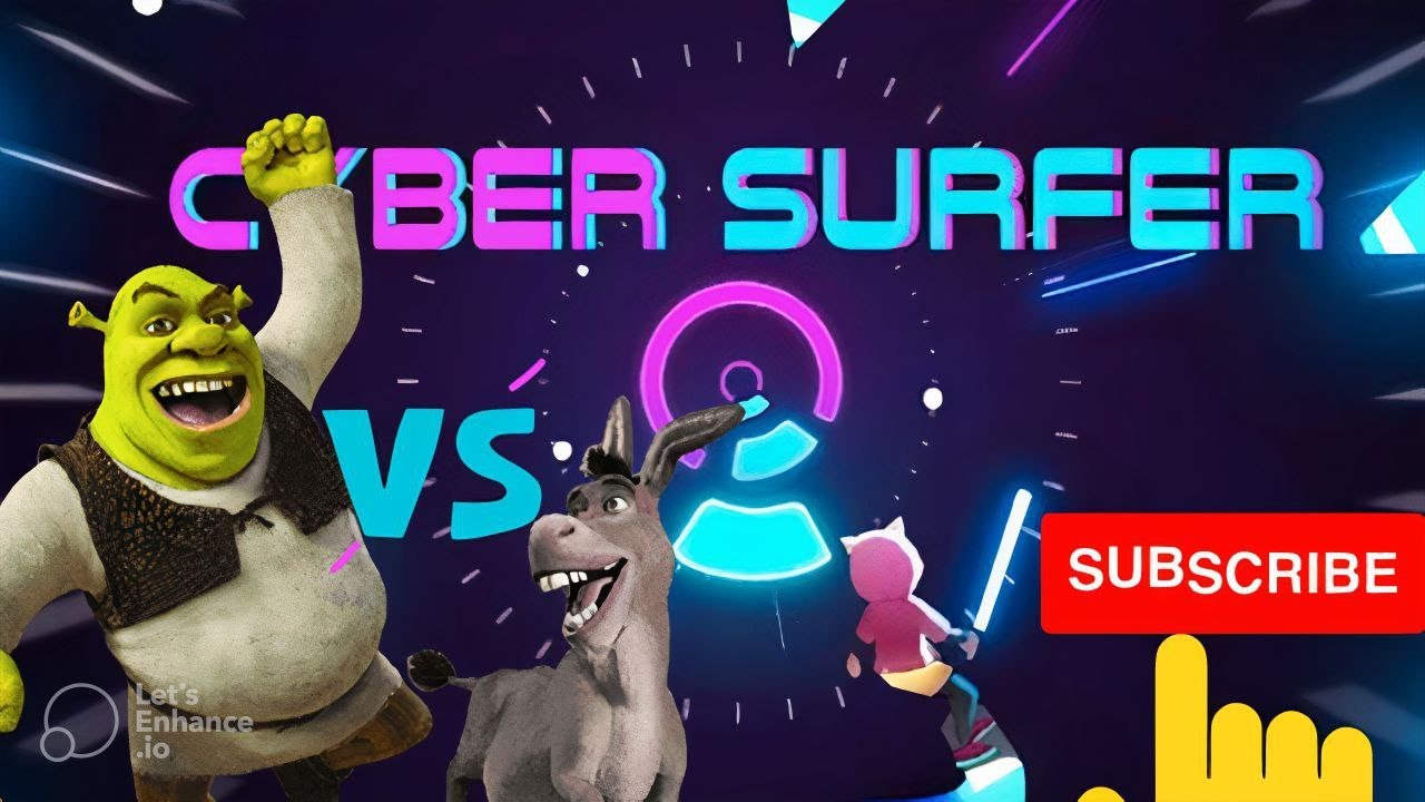 Cyber surfers Shrek VS Donkey - YouTube