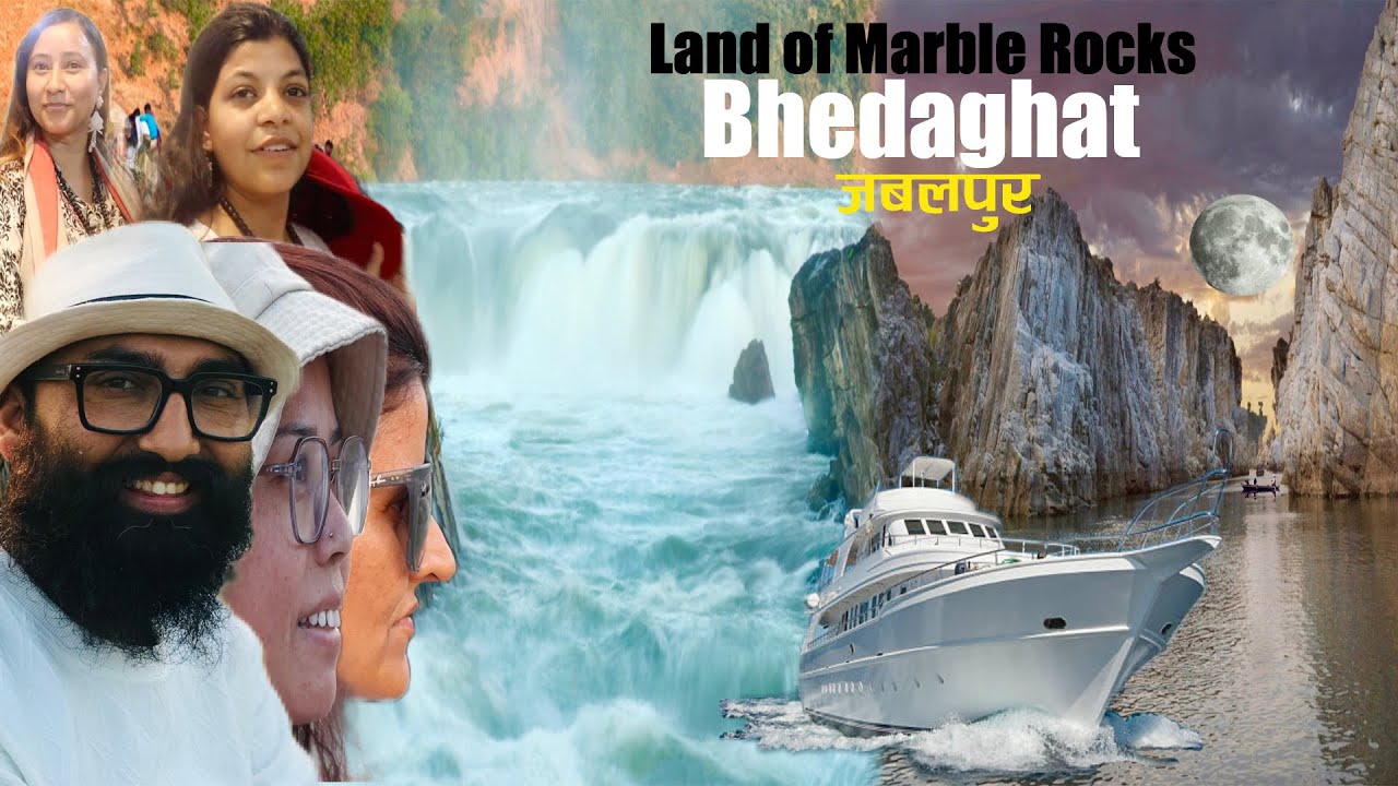 NARMADA YATRA | BHEDAGHAT - Land of Marbel Rocks |Amazing Dhuadhar ...