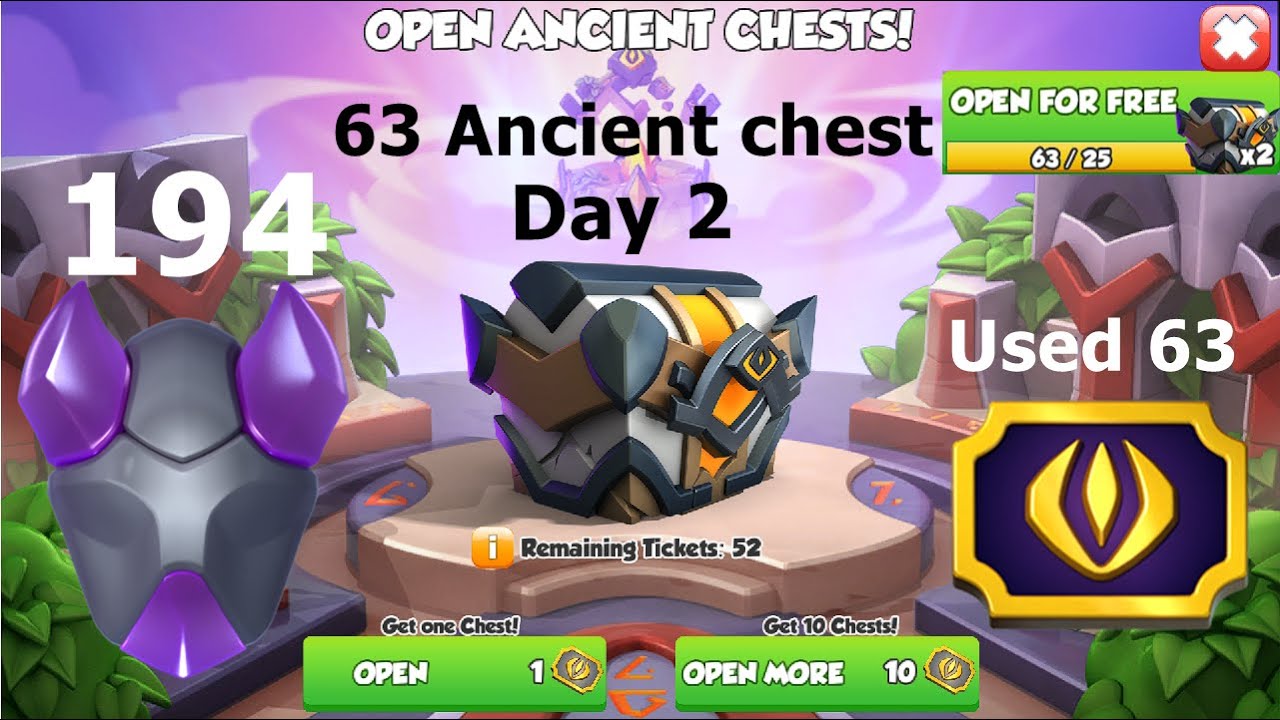Day 2 Opened Total 63 Ancient Chest in Oyar Return Ancient event ...