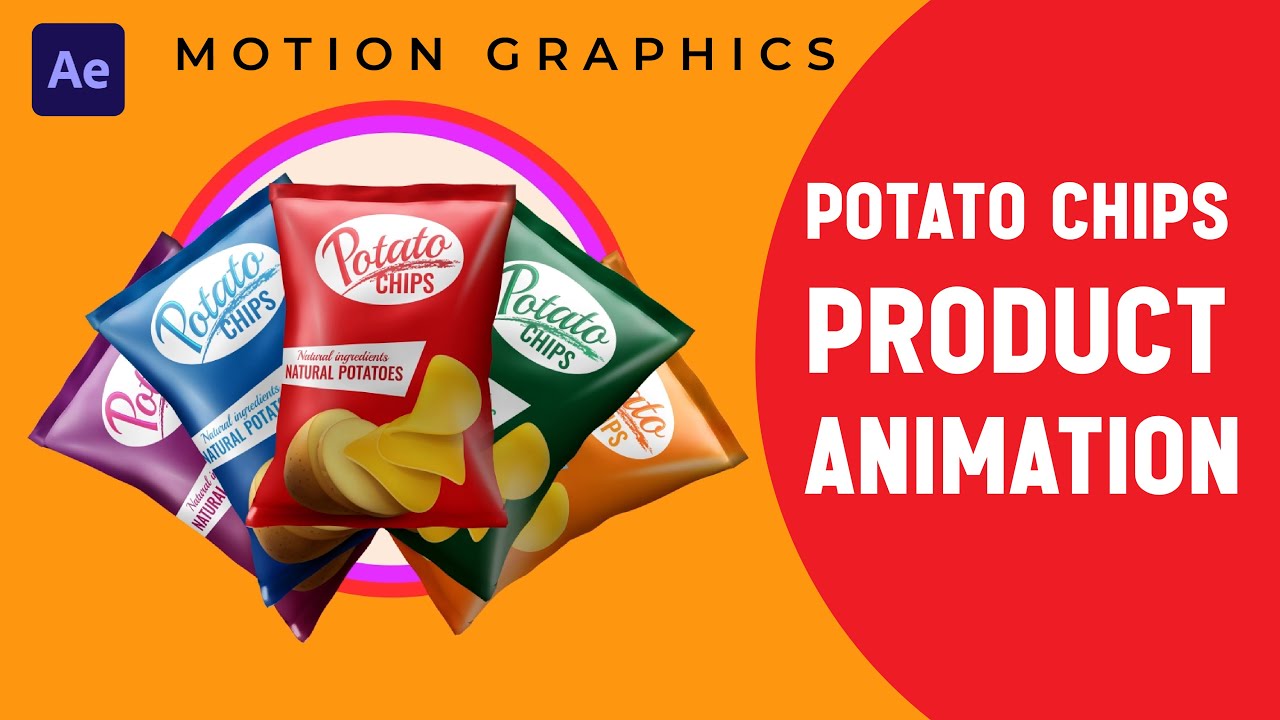 How To Create a chips Product Animation in After Effects - YouTube