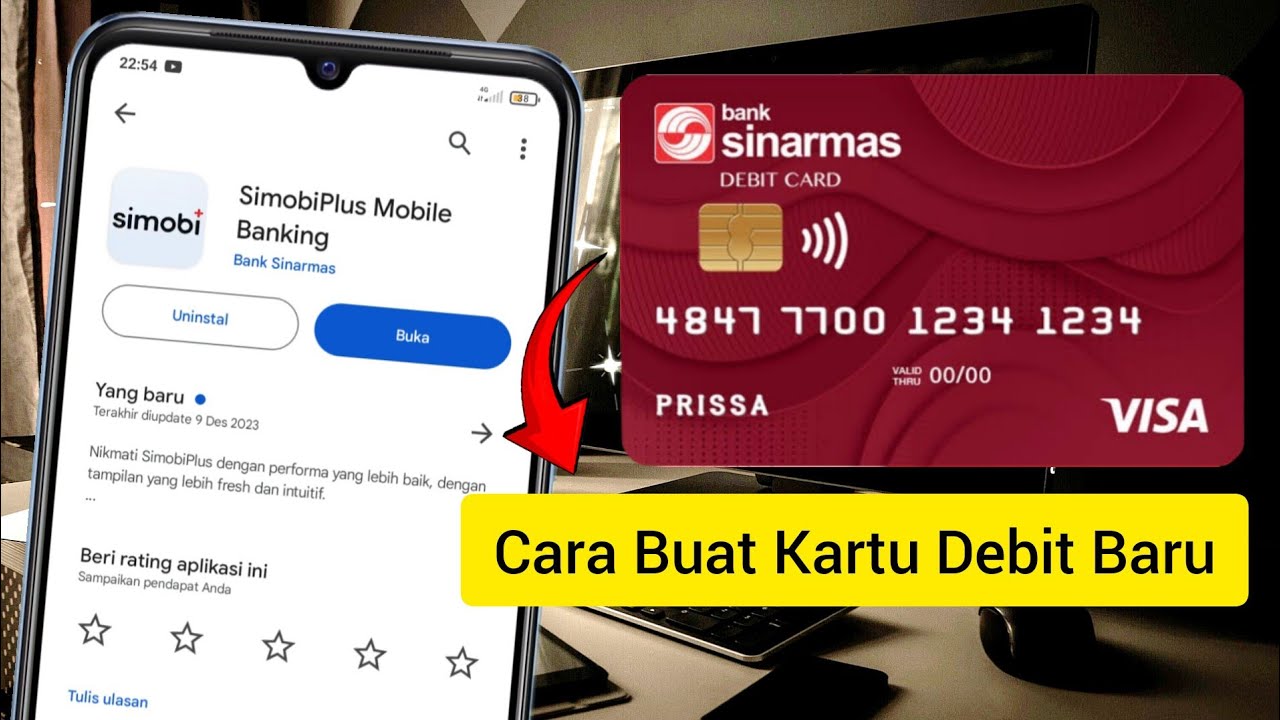 CARA BUAT KARTU DEBIT BARU BANK SINARMAS LEWAT APLIKASI SIMOBIPLUS ...