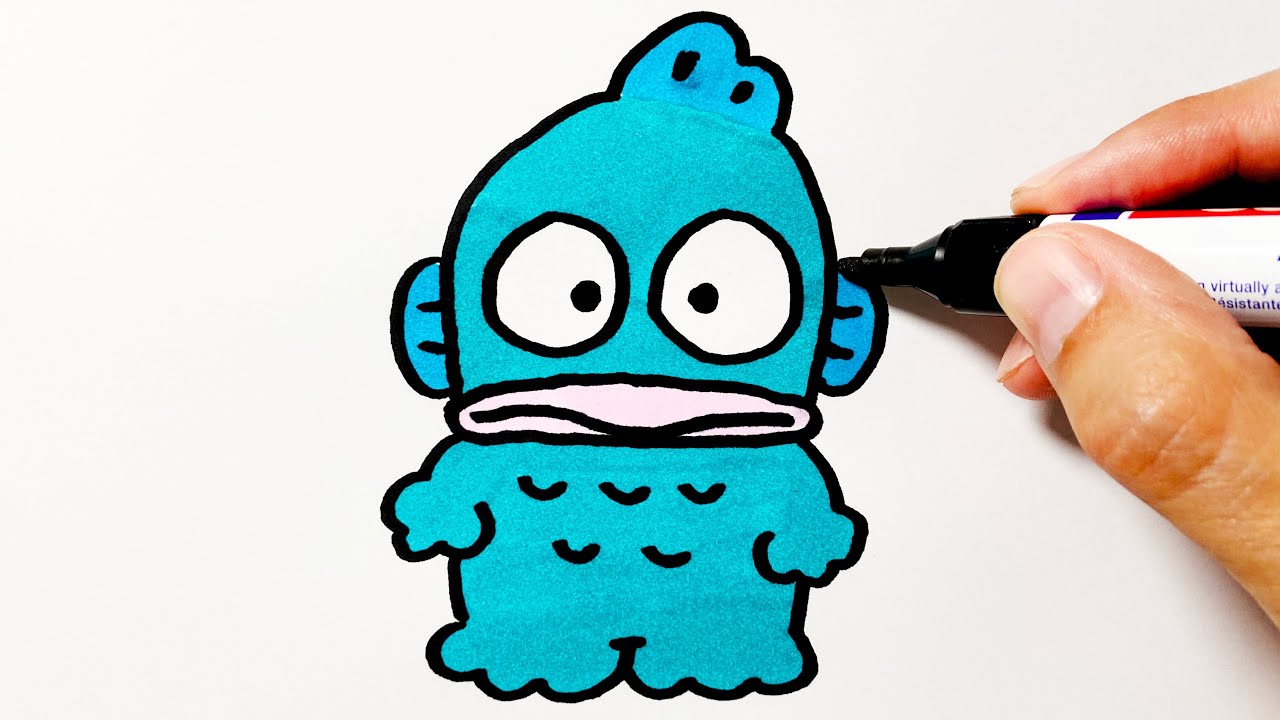 How to Draw Hangyodon - YouTube