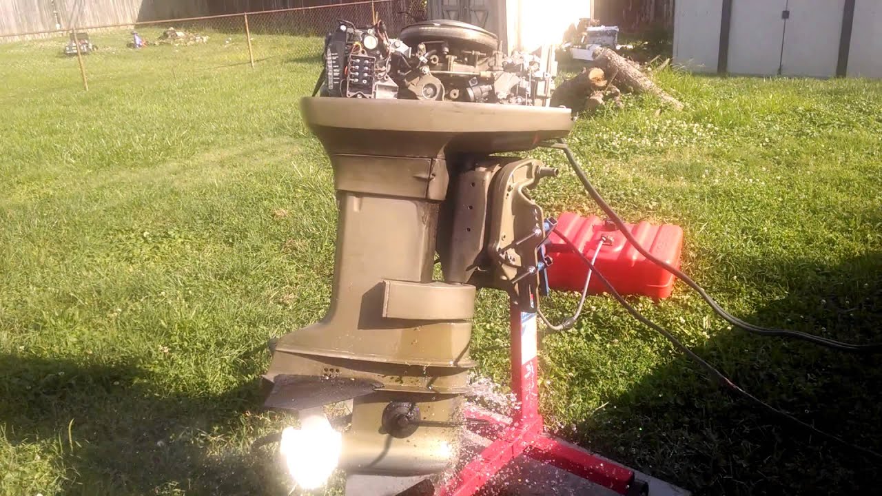 1974 Johnson 50 hp - YouTube