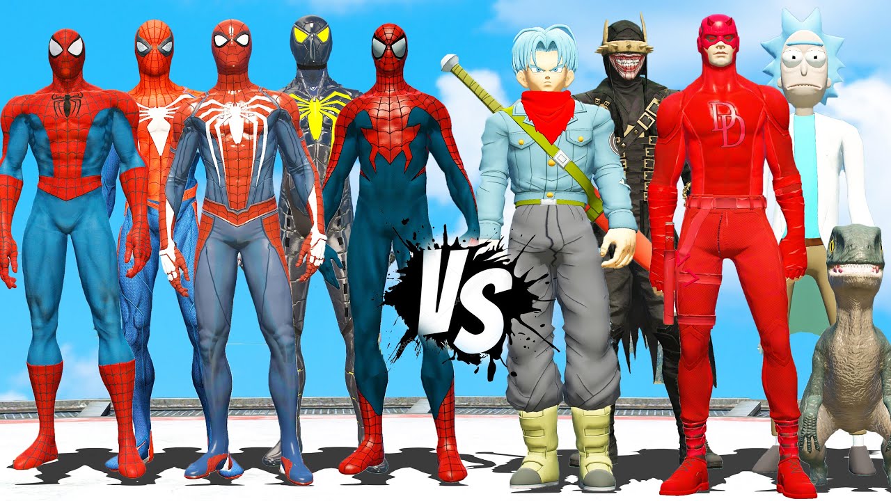 Spider Man Army VS DC Villan & Batman Who Laugh - Epic Battle - YouTube