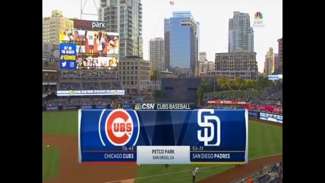 124 (pt1/3) - Cubs at Padres - Monday, August 22, 2016 - 9:10pm CDT ...