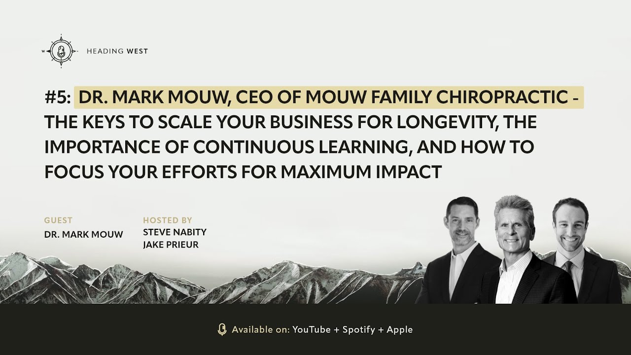 #5: Dr. Mark Mouw, CEO of Mouw Family Chiropractic - Scale your ...