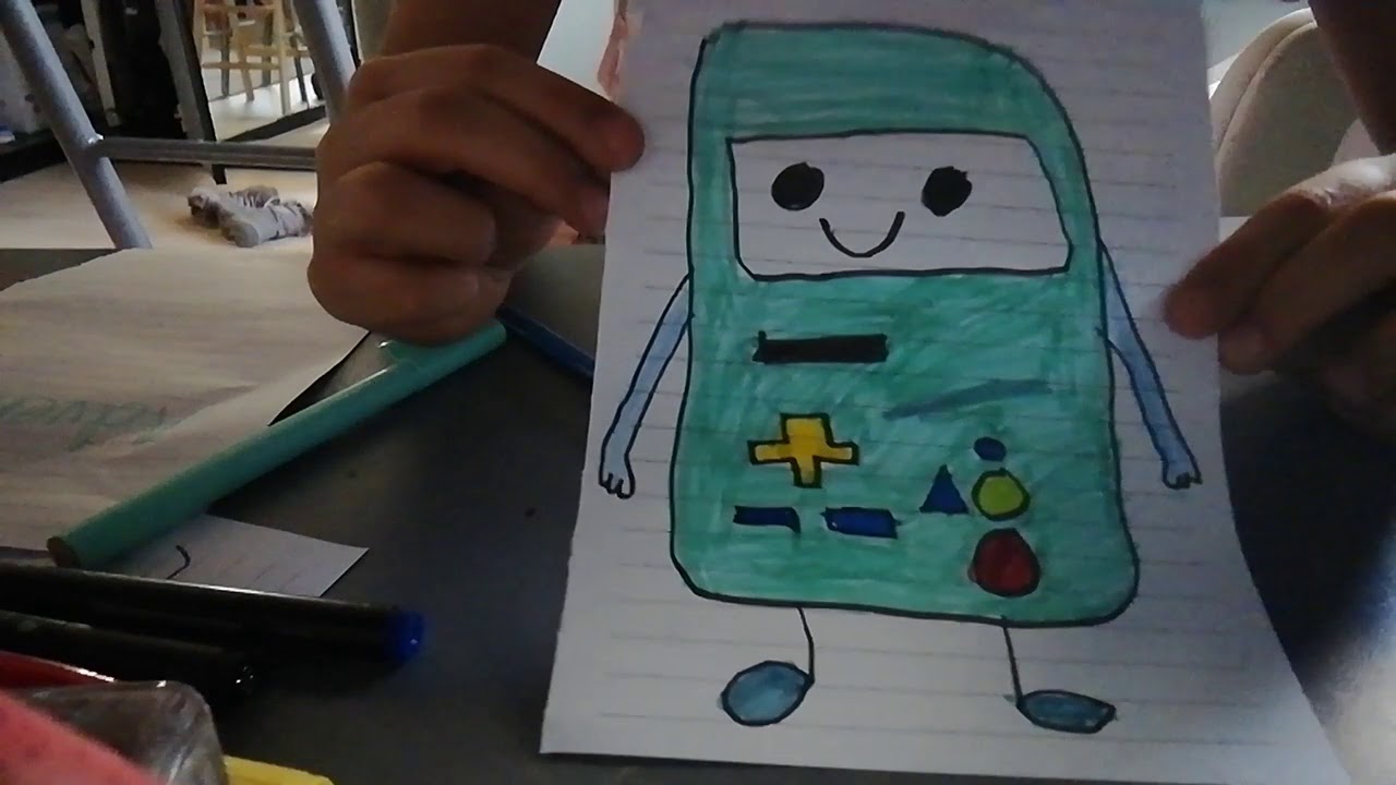 How to draw BMO from adventure time - YouTube
