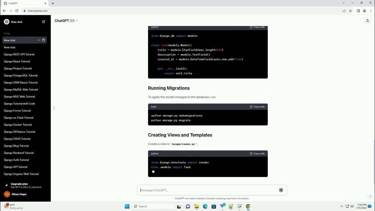 python django tutorial for beginners - YouTube