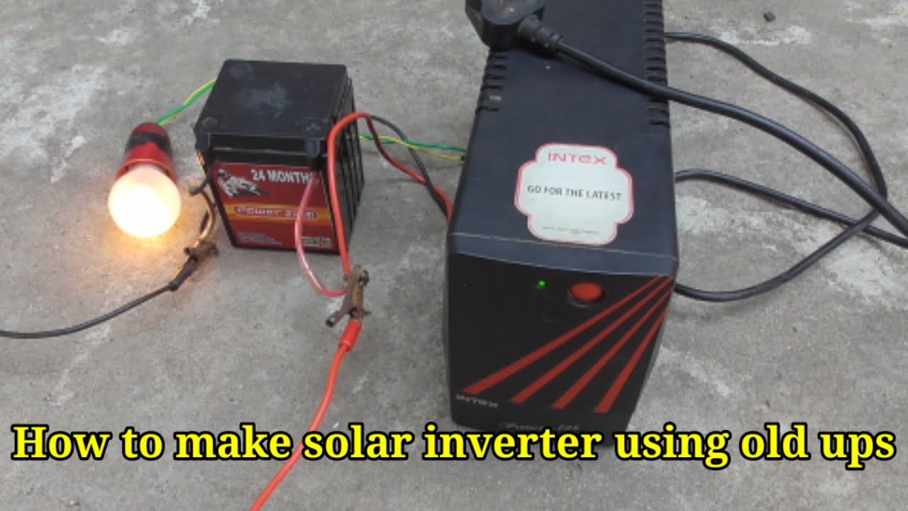 How to make inverter using old ups | solar inverter for home | 12v to ...