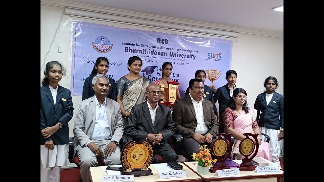 Gratitude to Bharathidasan University for bestowing Outstanding School ...