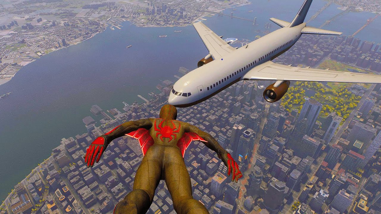 What happens if Spider-Man hits an airplane? - YouTube