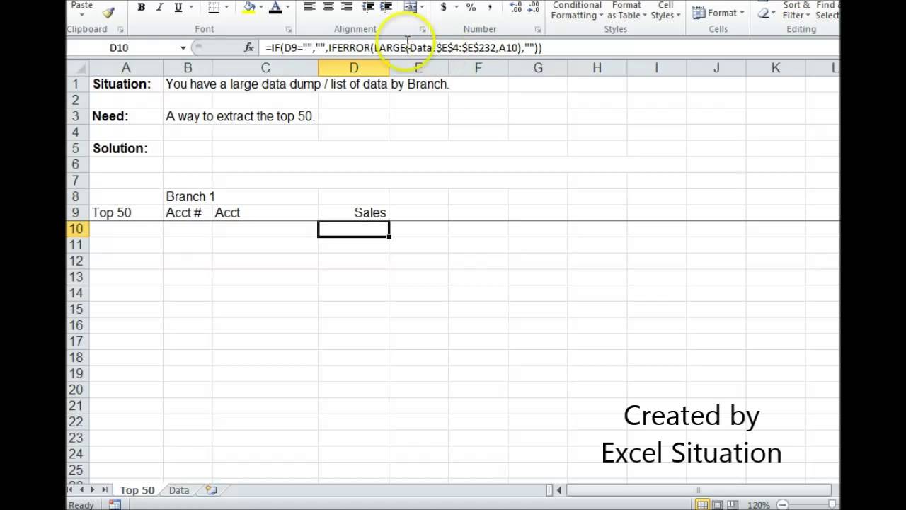 Excel Top 50 YouTube Excel Top 50 YouTube