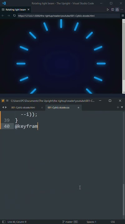 ROTATING LIGHT BEAM #shorts #trending #trend #viral #viralvideo #code #coder #webdesign # ...