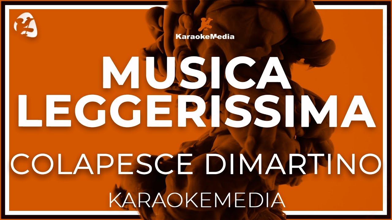 Colapesce Dimartino - Musica Leggerissima (INSTRUMENTAL KARAOKE) Chords ...