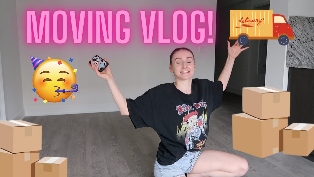 MOVING VLOG #1! Unpack, Organize, and Clean With Me! - YouTube