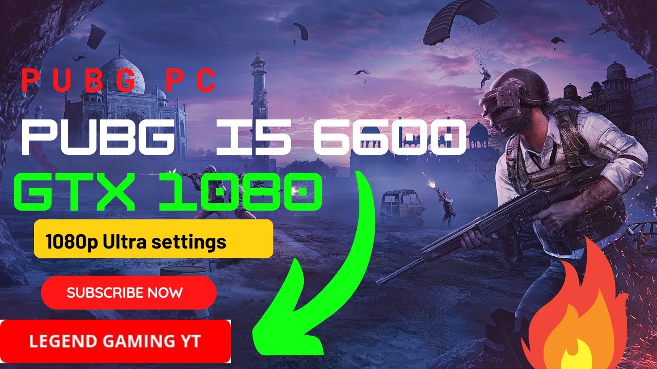 PUBG i5 6600 + GTX 1080 1080p Ultra settings - YouTube