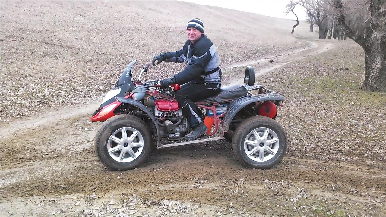 homemade quad bike atv - YouTube