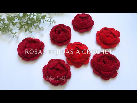 🌹COMO TEJER ROSAS a GANCHILLO FÁCIL y RÁPIDO 🍃 | Tutorial Hebras Crochet