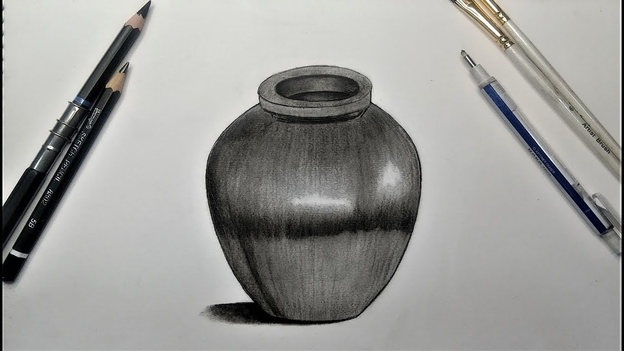 How to draw Still Life Things In Simple Step by Step । How to Blend and ...