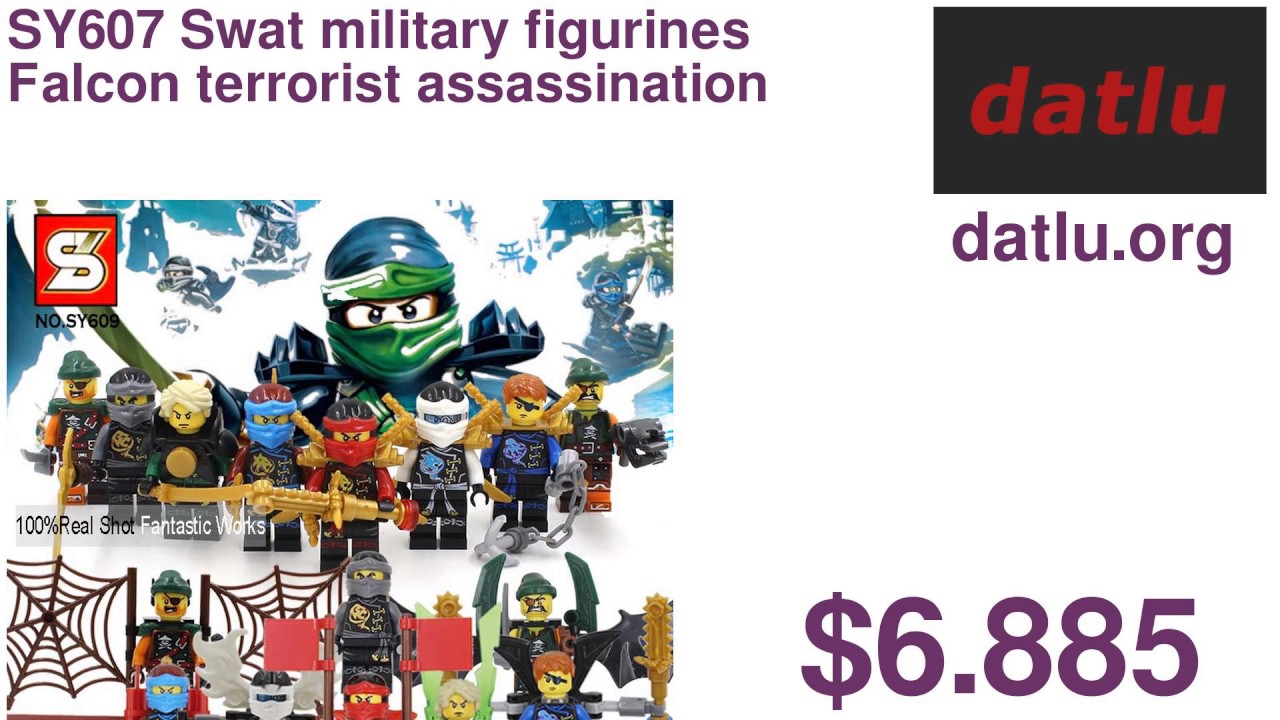 SY607 Swat military figurines Falcon terrorist assassination Commandos ...