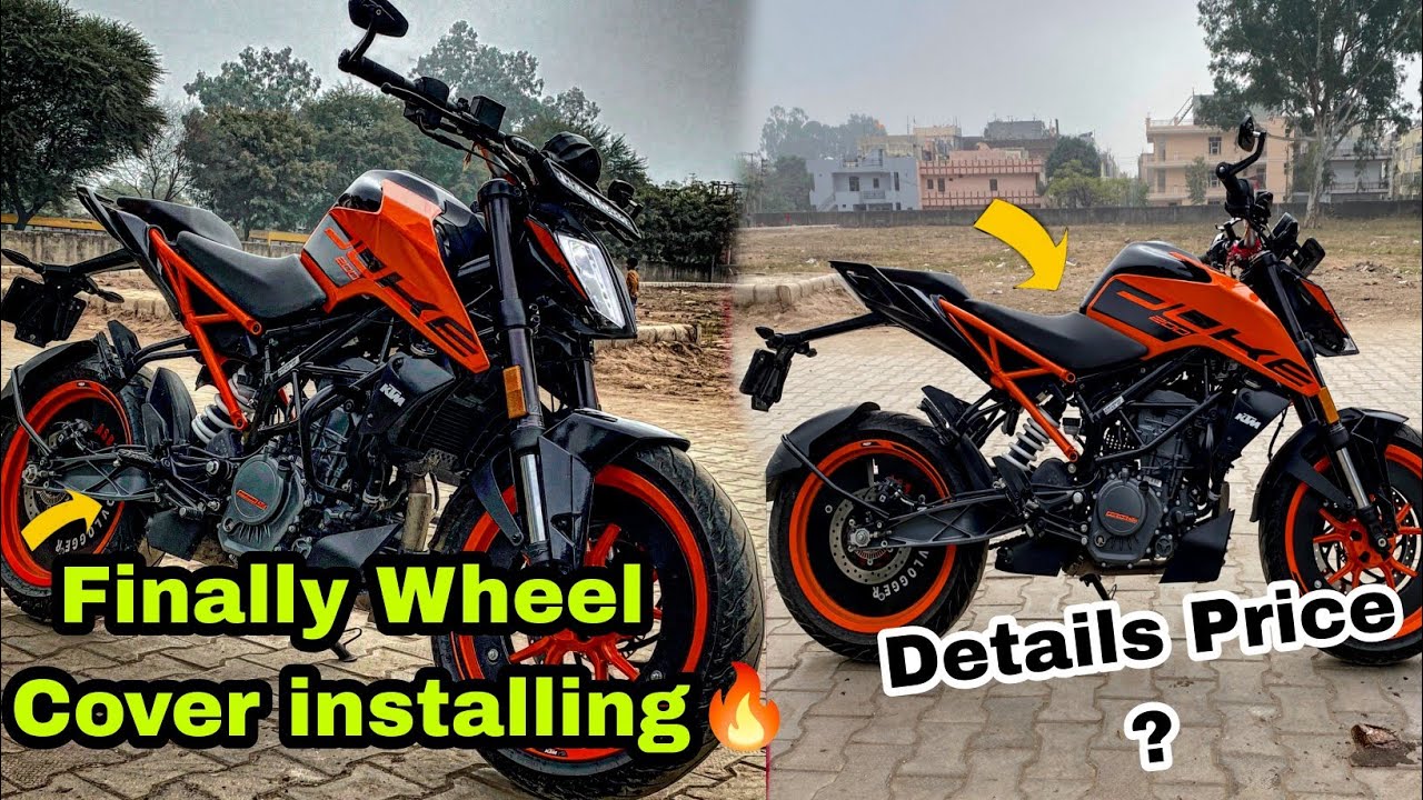 Finally Wheel Cover installing My Duke 200🥰|| Full Details Price ...