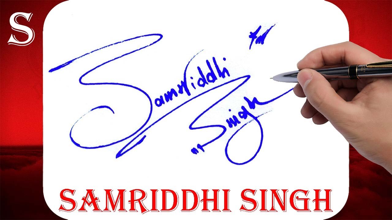 Samriddhi Singh Name Signature Style - S Signature Style -Signature ...