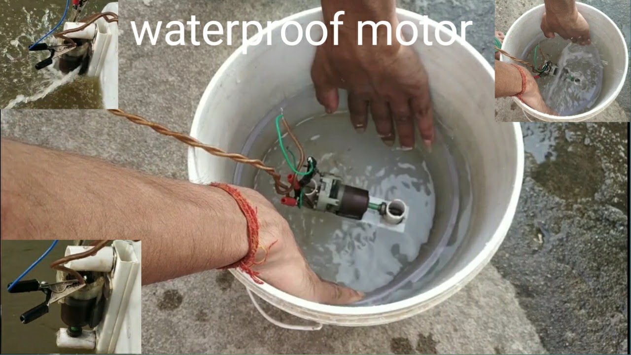 how to make a waterproof motor waterproof motor banaye 100% real - YouTube